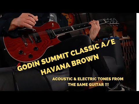 Review of the Godin Summit Classic Havana Brown Electric guitar. Where ...