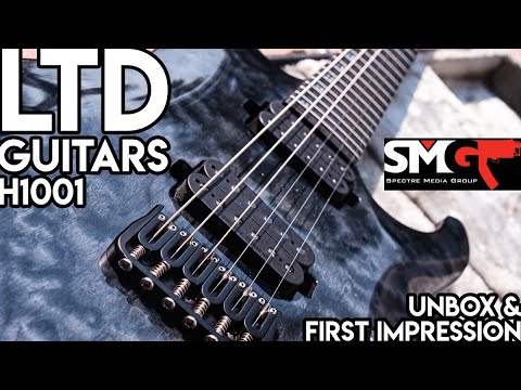 Review of the ESP LTD H-1001 QM See Thru Black Electric guitar. Where ...