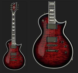 Review of the ESP E-II Eclipse QM STBCSB Electric guitar. Where to buy it?