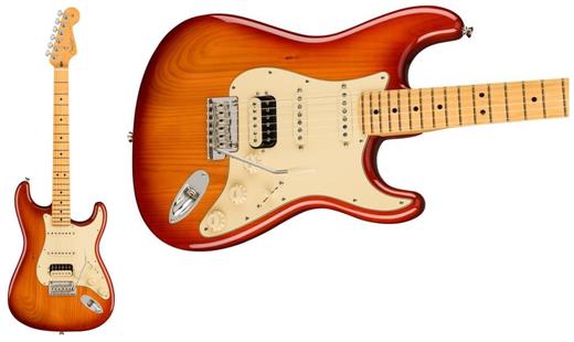 Review of the Fender AM Pro II Strat HSS MN SSB Electric guitar. Where ...