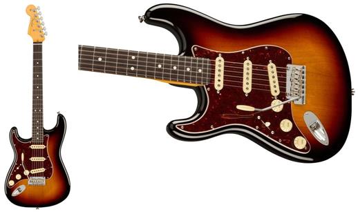 Review of the Fender AM Pro II Strat LH 3TSB Electric guitar. Where to ...