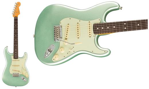 Review of the Fender AM Pro II Strat MYST SFG Electric guitar. Where to ...