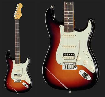 Review of the Fender AM Ultra Strat HSS RW U.burst Electric guitar ...