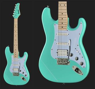 Review of the Kramer Guitars Focus VT211S Teal Electric guitar. Where ...