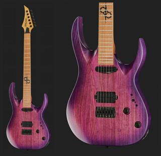 Review of the Solar Guitars AB 1.6HTPB Trans Purple Electric guitar. Where to buy it?