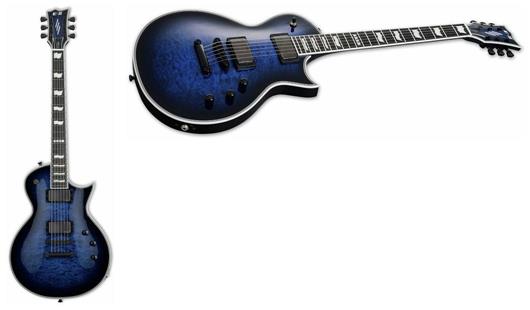 Examen de la guitare électrique ESP E-II Eclipse QM RDB. Où l'acheter?