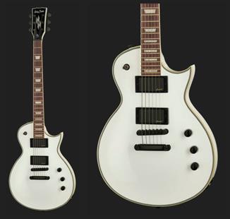 Examen de la guitare électrique Harley Benton SC-Custom II Active White ...